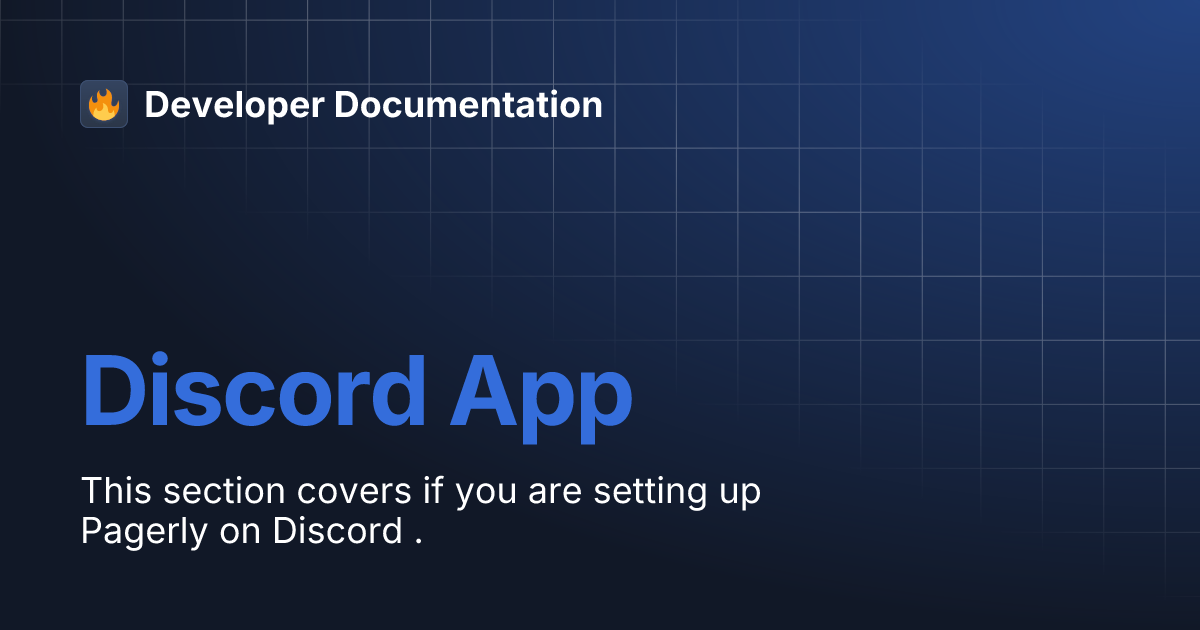 Discord App | Developer Documentation